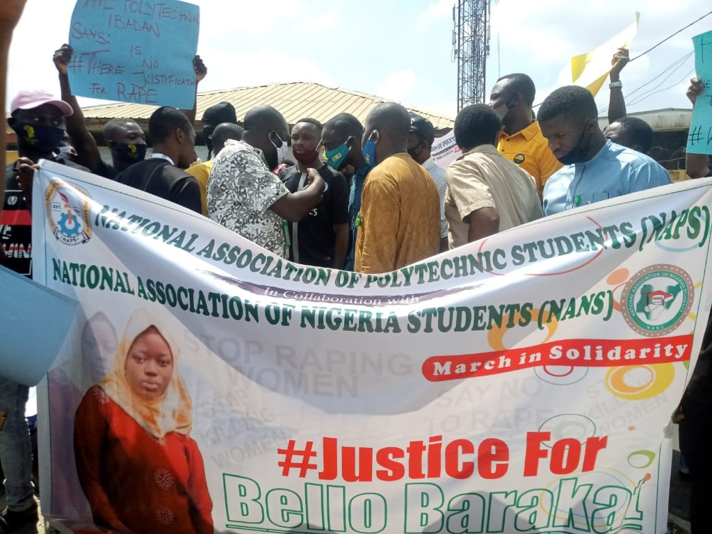 Nigerian students protest against cases of rape, violence against women ...