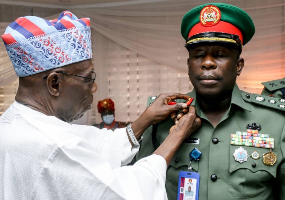 Obasanjo decorates son as brigadier general - PENPUSHING